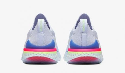 Nike Epic React Flyknit 2 Hydrogen Blue Black Lime Blast Sapphire ...