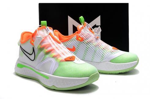 2020 Gatorade x Nike PG 4 IV White Volt Orange Paul George Basketball ...