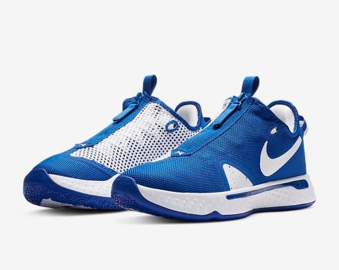 Nike PG 4 Team Game Royal Black White Blue CK5828-400 - Nike Paul ...