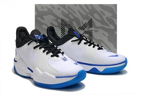 2021 Nike PG 5 EP White Black Royal Blue CW3146-504 - Nike Paul George ...
