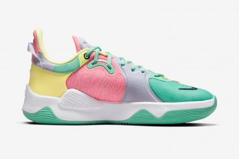 Nike PG 5 Daughters Green Glow White Light Zitron Black CW3143-301 ...
