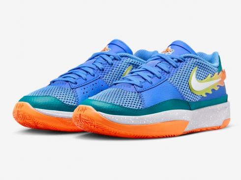 Nike Ja 1 GS Backyard BBQ Blue Joy White Geode Teal Safety Orange ...
