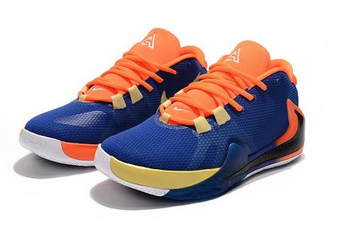 Nike Zoom Freak 1 Blue Bright Crimson Yellow Basketball Shoes BQ5422 ...