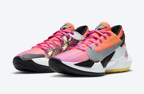 Nike Zoom Freak 2 NRG Gradient Fade Bright Crimson Fire Pink White ...