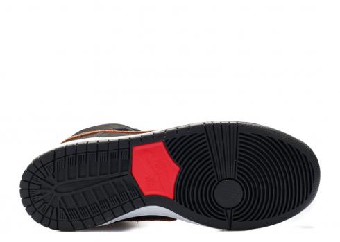 Dunk High Pro SB Distressed Leather University Black Red 305050-026 ...