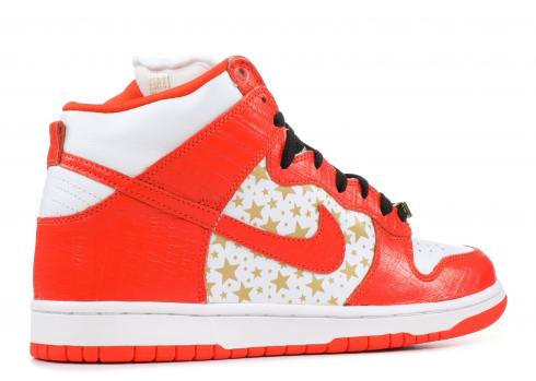 Dunk High Pro SB Supreme Supreme Orange White College 307385-181 - NIke ...