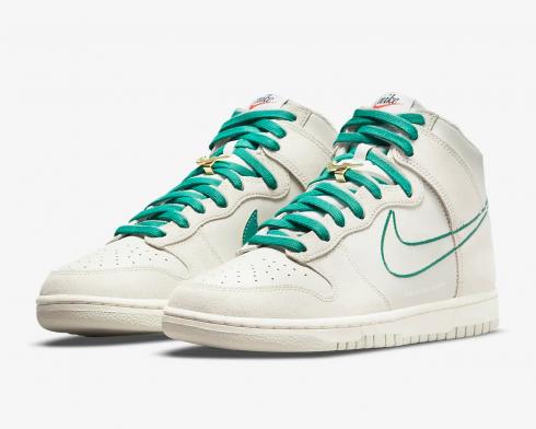 Nike SB Dunk High SE First Use Pack Green Noise Light Bone DH0960-001 ...
