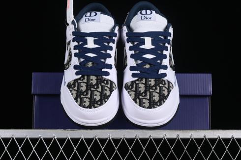Dior x Nike SB Dunk Low White Blue Black DR9158-007 - NIke Dunk SB Low ...