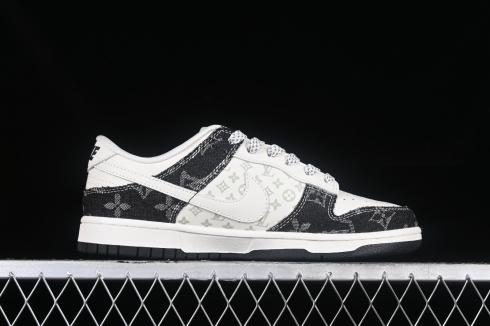 LV x Nike SB Dunk Low 2024 White Black Gold FC1688-163 - NIke Dunk SB ...