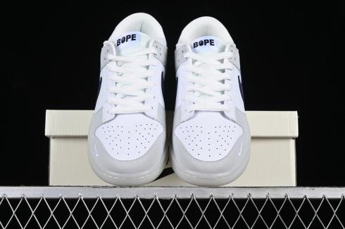 Nike SB Dunk Low BAPE White Grey Black JH8039-933 - NIke Dunk SB Low ...