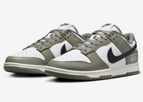 Nike SB Dunk Low NBA Paris White Neutral Olive Black FZ4624-001 - NIke ...