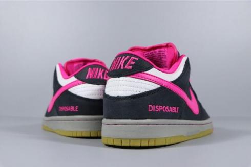 Nike SB Dunk Low Premium QS Disposable Black Pink Foil White 504750 061 ...