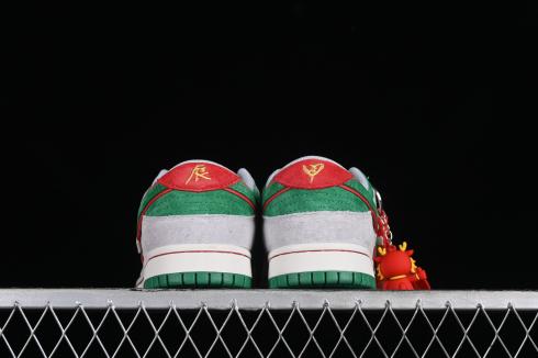 Nike SB Dunk Low Year of the Dragon Grey Green Red CR8033-505 - NIke ...