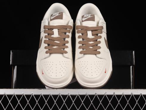 Supreme x Nike SB Dunk Low Milky White Brown Red XD6188-001 - NIke Dunk ...