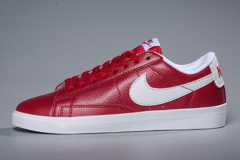 Nike Blazer Low PRM Lifestyle Shoes Wine Red White - Nike Blazer Low ...