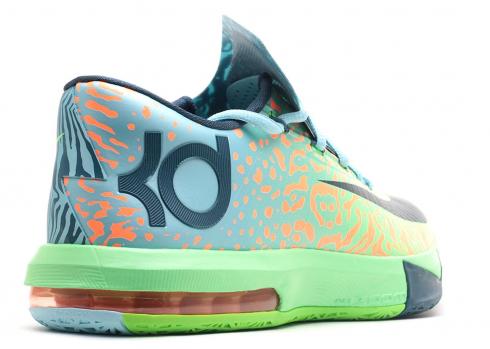 Kd 6 Liger Elctrc Green night Fctor Orange Atomic 599424-302 - KD Trey ...