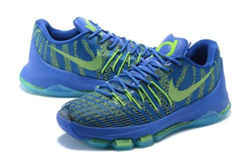 Nike KD 8 V8 Durant Royal Blue Flu Green Sprite Basketball Shoes 800259 ...