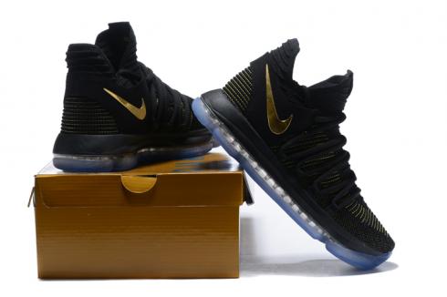 Nike Zoom KD X 10 Men Basketball Shoes Black Yellow New - KD X EP ...
