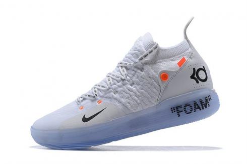 Off White X Nike Zoom KD 11 White Black AO2605 - Zoom KD 11 - Sepcleat