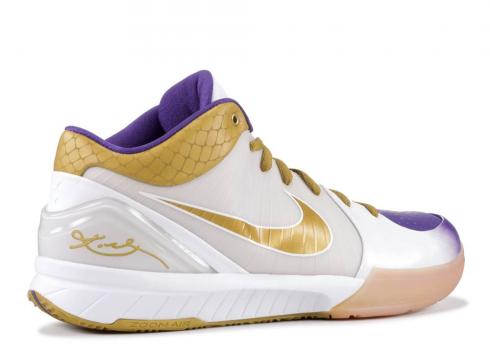 Nike Zoom Kobe Iv Purple White Varsity Gold Metallic 344335-171 - Nike ...