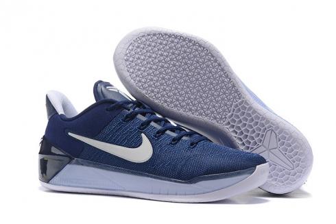 Nike Kobe A.D. Midnight Navy Pure Platinum White Basketball Shoes ...