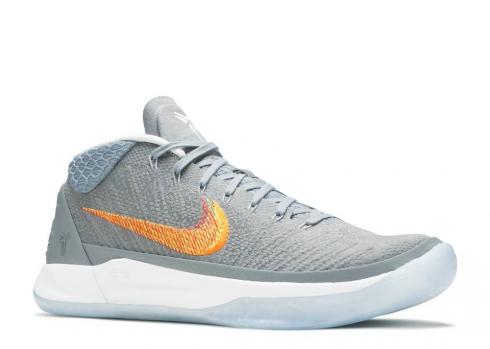 Nike Kobe Ad Grey Snakeskin Chrome Habanero Orange Circuit Red 922482 ...