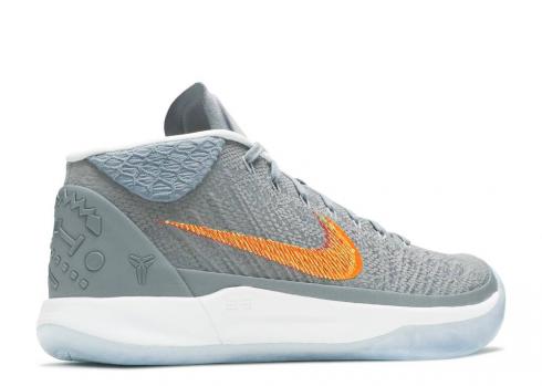 Nike Kobe Ad Grey Snakeskin Chrome Habanero Orange Circuit Red 922482 ...