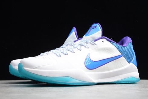 2020 Nike Kobe 5 V Protro Hornets White Concord-Blue Lagoon CD4491-110 ...