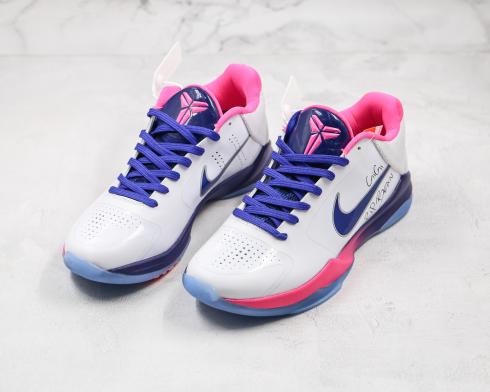 Nike Zoom Kobe 5 Protro White Pink Blue CD4991-600 - Sepcleat