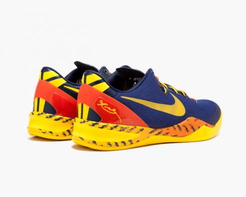 Nike Zoom Kobe 8 System Barcelona Deep Royal Blue Trace Yellow Midnight ...