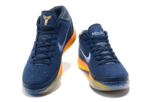 Nike Zoom Kobe XIII 13 A.D. Men Basketball Shoes Deep Blue Orange ...