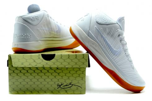Nike Zoom Kobe XIII 13 A.D. Men Basketball Shoes White Silver 852425 ...