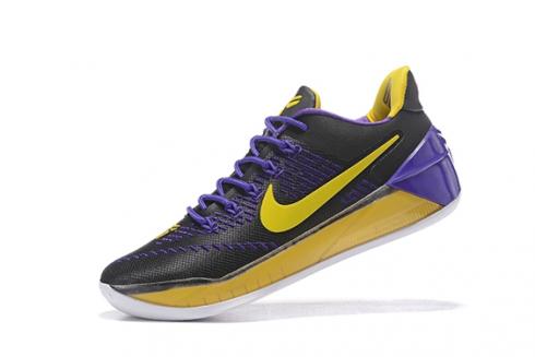 Nike Zoom Kobe 12 AD EP Black Purple Yellow Men Shoes - Kobe AD EP ...