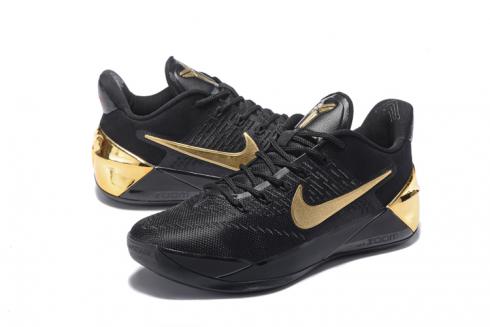 Nike Zoom Kobe 12 AD Black Golden Men Shoes - Kobe AD Shoes - Sepcleat