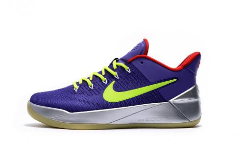 Nike Zoom Kobe 12 AD Purple Yellow Silver Men Shoes - Kobe AD Shoes ...