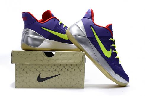Nike Zoom Kobe 12 AD Purple Yellow Silver Men Shoes - Kobe AD Shoes ...