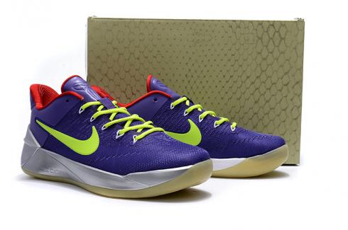Nike Zoom Kobe 12 AD Purple Yellow Silver Men Shoes - Kobe AD Shoes ...