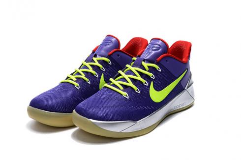 Nike Zoom Kobe 12 AD Purple Yellow Silver Men Shoes - Kobe AD Shoes ...