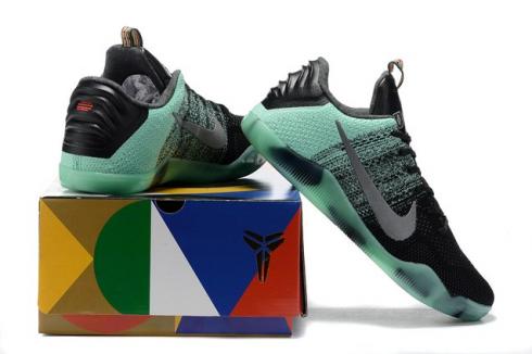 Nike Kobe 11 Elite Low All Star Green Glow Men Shoes Flyknit 822521 305 ...