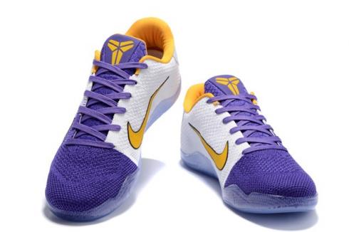 Nike Kobe 11 Elite Low All Star Purple White Yellow Men Basketball ...
