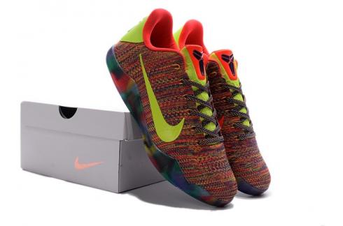 Nike Kobe XI 11 Elite Low ASG All Star Green Orange Multi Color ...