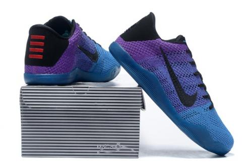 Nike Kobe XI 11 Elite Low Eulogy Hyper Purple Moon Blue Black 822675 ...