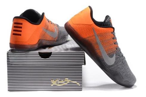 Nike Kobe XI 11 Elite Low Flyknit Easter 822675 078 Dark Grey Volt ...