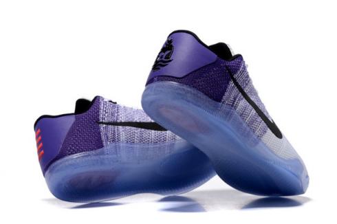 Nike Kobe XI 11 Elite Low White Bright Purple Black Men Basketball ...