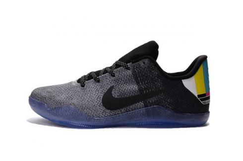 Nike Kobe XI 11 Elite Low Wolf Grey Black TV Multi Color Men Basketball ...