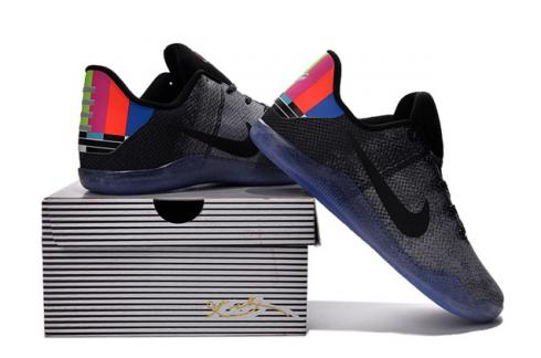 Nike Kobe XI 11 Elite Low Wolf Grey Black TV Multi Color Men Basketball ...