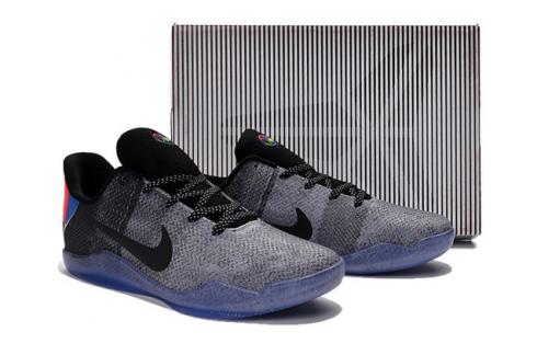 Nike Kobe XI 11 Elite Low Wolf Grey Black TV Multi Color Men Basketball ...