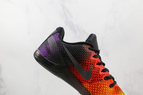 Nike Zoom Kobe 11 EM Sunset Red Black Yellow 836184-805 - Kobe 11 EP ...