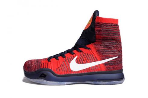 Nike Kobe X 10 Elite High American USA University Red Shoes 718763 614 ...