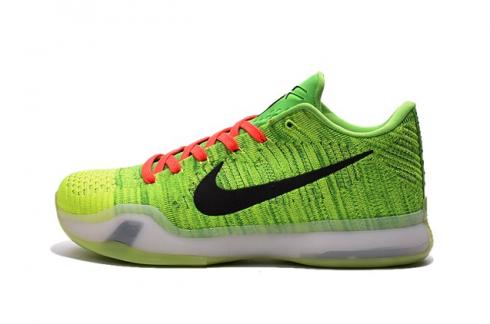 Nike Kobe X 10 Elite Low Flyknit Coal Hearted QS Nikeid Crinch Green ...